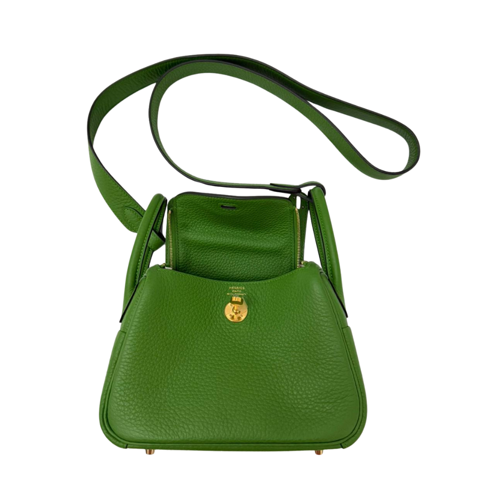 Vert Yucca Clemence Mini Lindy 20 Gold Hardware | Batra