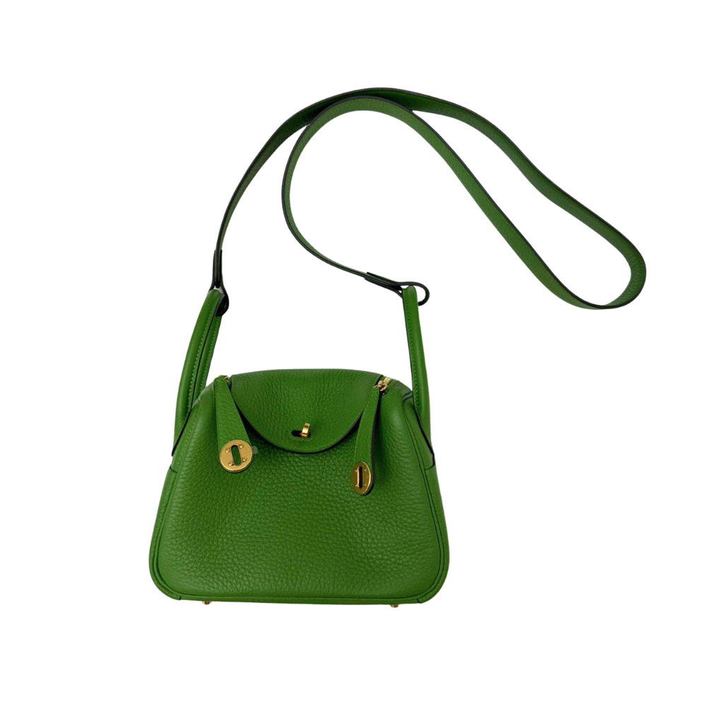 Vert Yucca Clemence Mini Lindy 20 Gold Hardware | Batra